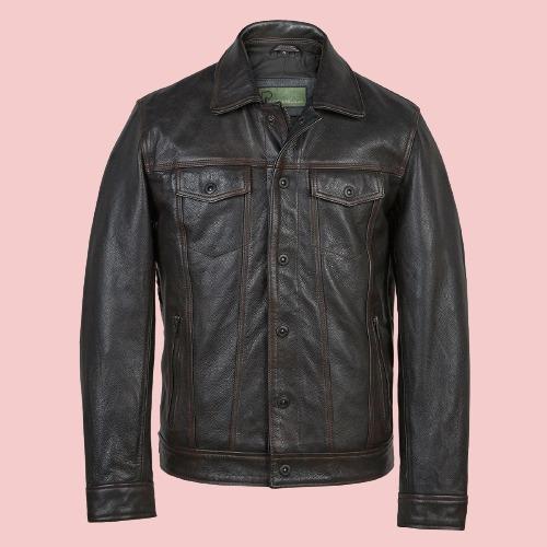 Denim Leather Jacket - AirBorne Jacket