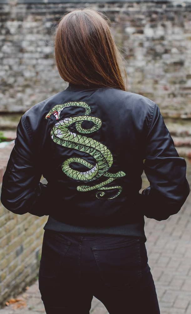 Official Fallout Tunnel Snakes Retro Bomber Jacket - AirBorne Jacket