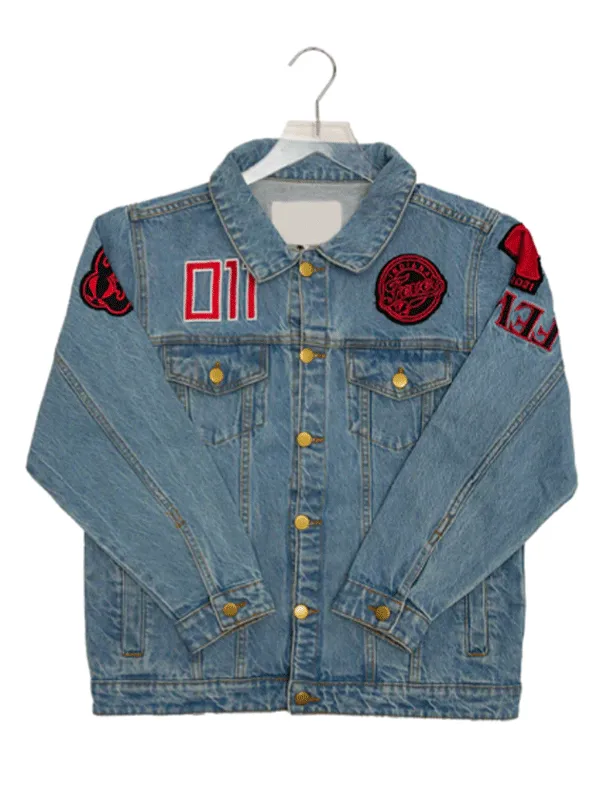 Indiana Fever Stranger Things Demoregame Denim Jacket - AirBorne Jacket